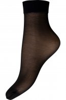 Decoy Silklook Ankelstrømper 2-Pak kvalitet 20 denier og i sort - Hos Lohse