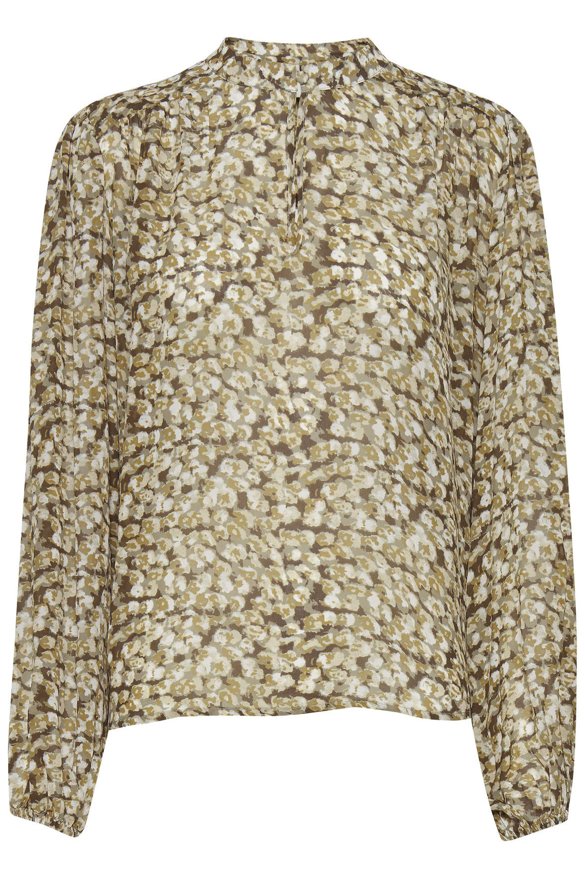 Pulz Cornelia blouse - løs bluse let luftig kuffert venlig - army - Hos ...