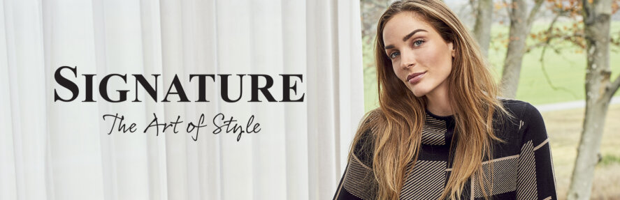 SIGNATURE strik og t-shirt - Køb din nye strikbluse online - Hos Lohse